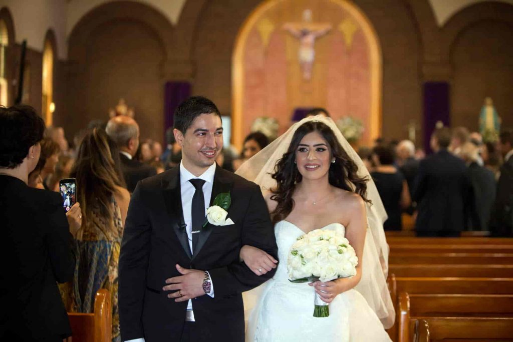 Sydney Wedding Bride And Groom Exit Church After Ceremony 1263 20170304